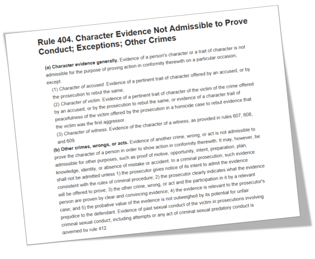 Spreigl Eveidence Basics | Sieben Cotter Law